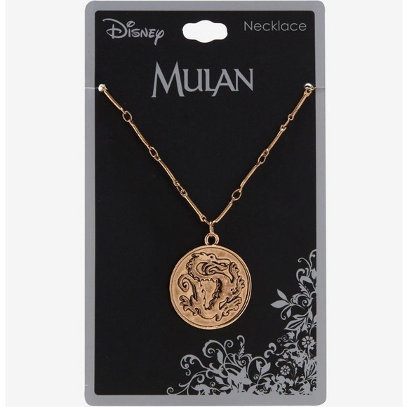 Disney | Jewelry | Disney Mulan Dragon Medallion Necklace | Poshmark